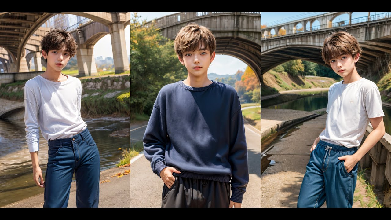 [4k/Ai] Ai cute boy lookbook , handsome fashion - YouTube