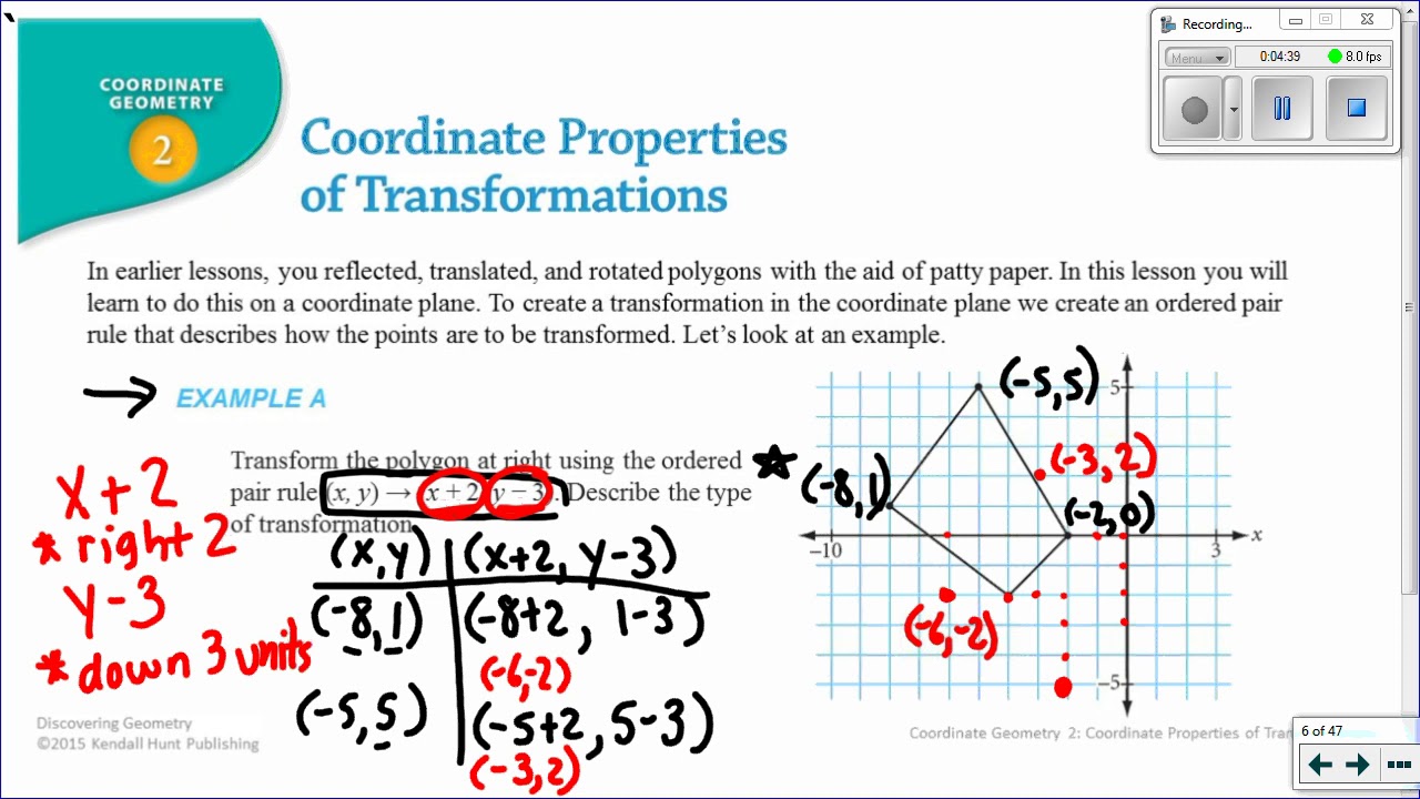 Coordinate Properties of Transformations - YouTube