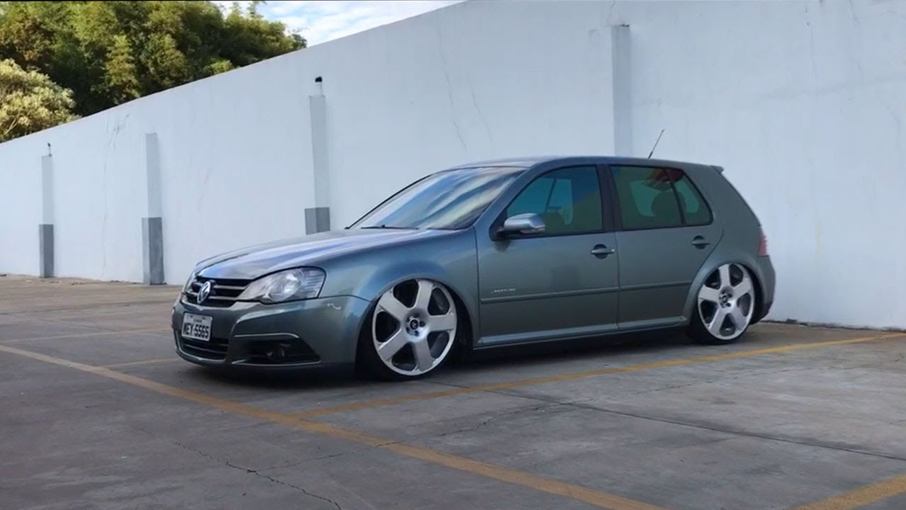 Golf Sportline Rebaixado Aro 20 Suspensão a AR - Os Mandrake Curte a ...