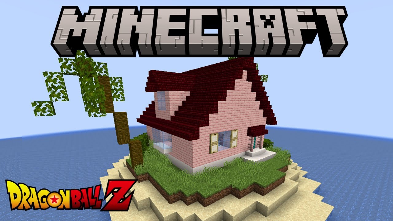 How To Build Kame House From Dragon Ball In Minecraft - YouTube