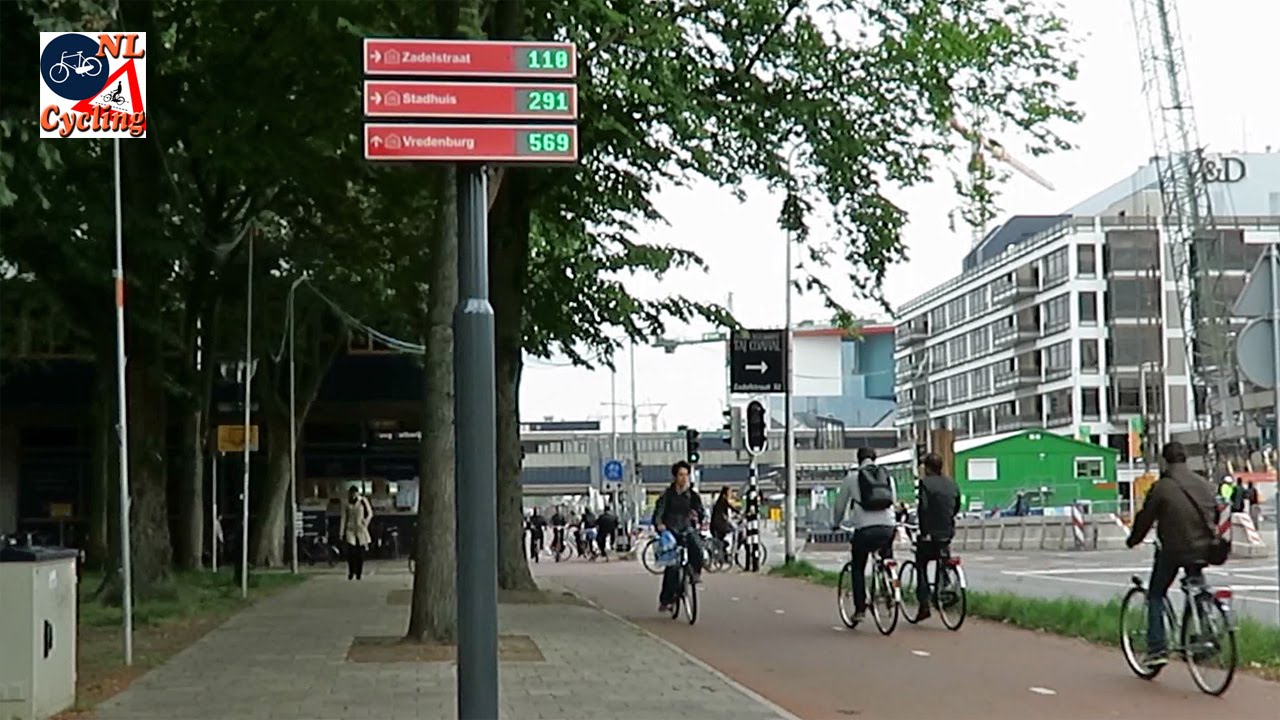 Bicycle Parking Guidance System Utrecht - YouTube