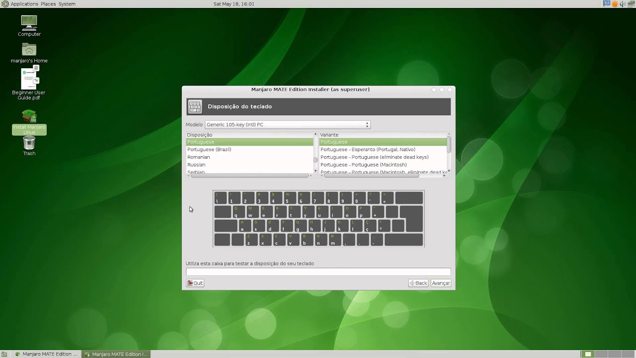 Manjaro com a interface Mate aprenda a instalar - YouTube