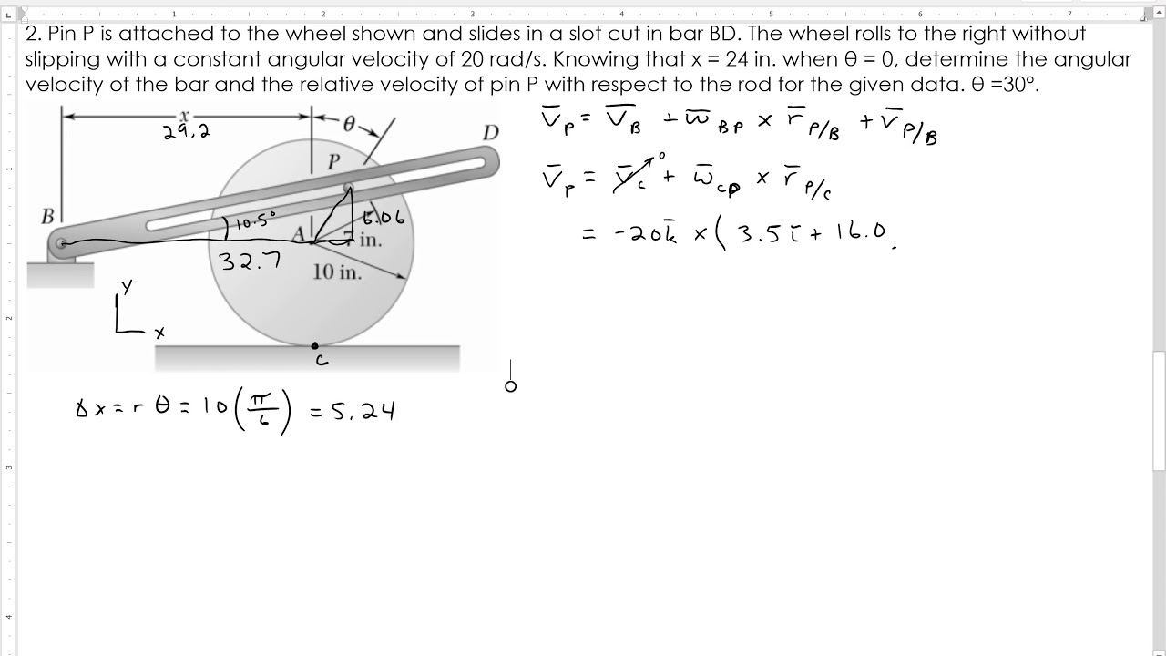 Dynamics 8-Apr Sliding Connections 2 - YouTube