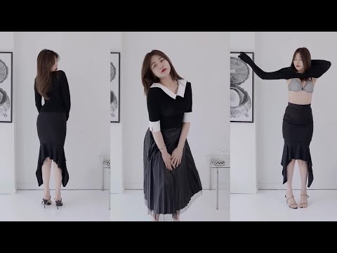 블라우스,미니스커트,스타킹 룩북👠👚  Blouse, miniskirt, stocking LOOKBOOK #52