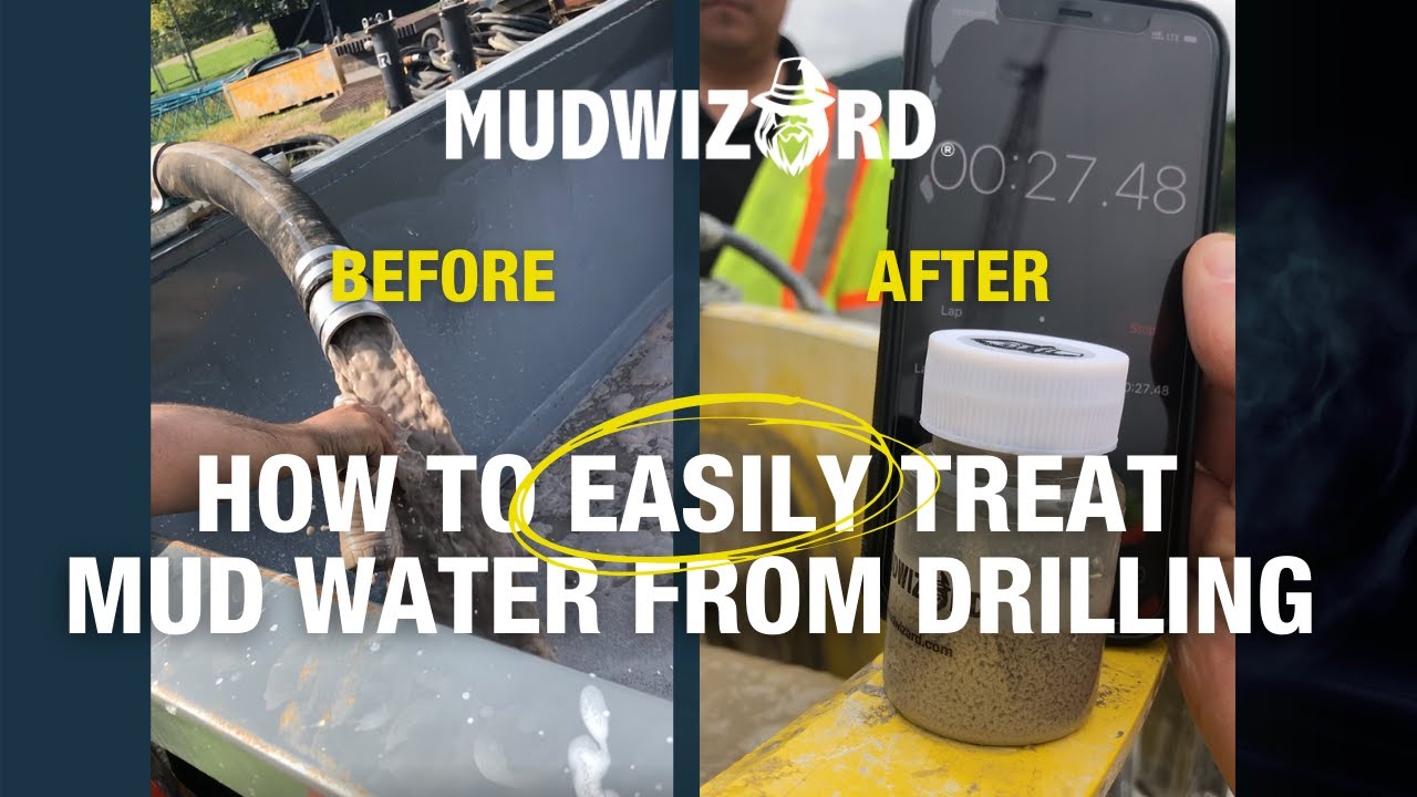 MUDWIZARD | BEFORE AND AFTER: Fast and easy mud water clarification ...