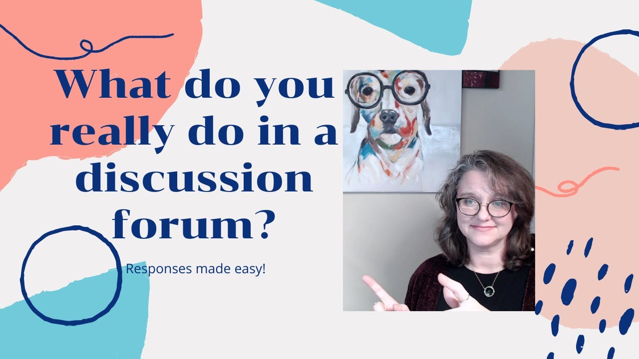 How to be successful in a discussion forum... Let's make it easy! - YouTube