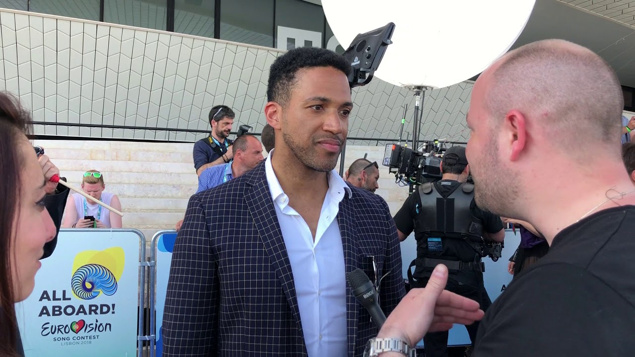 Cesár Sampson (Eurovision Blue Carpet interview) | Austria Eurovision ...