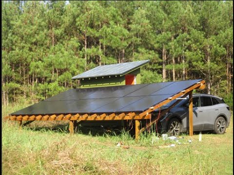 Off-Grid Solar EV Charging Station. Stand-alone solution for EV.