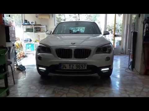 Bmw X1 8 led drl gündüz farı uygulaması