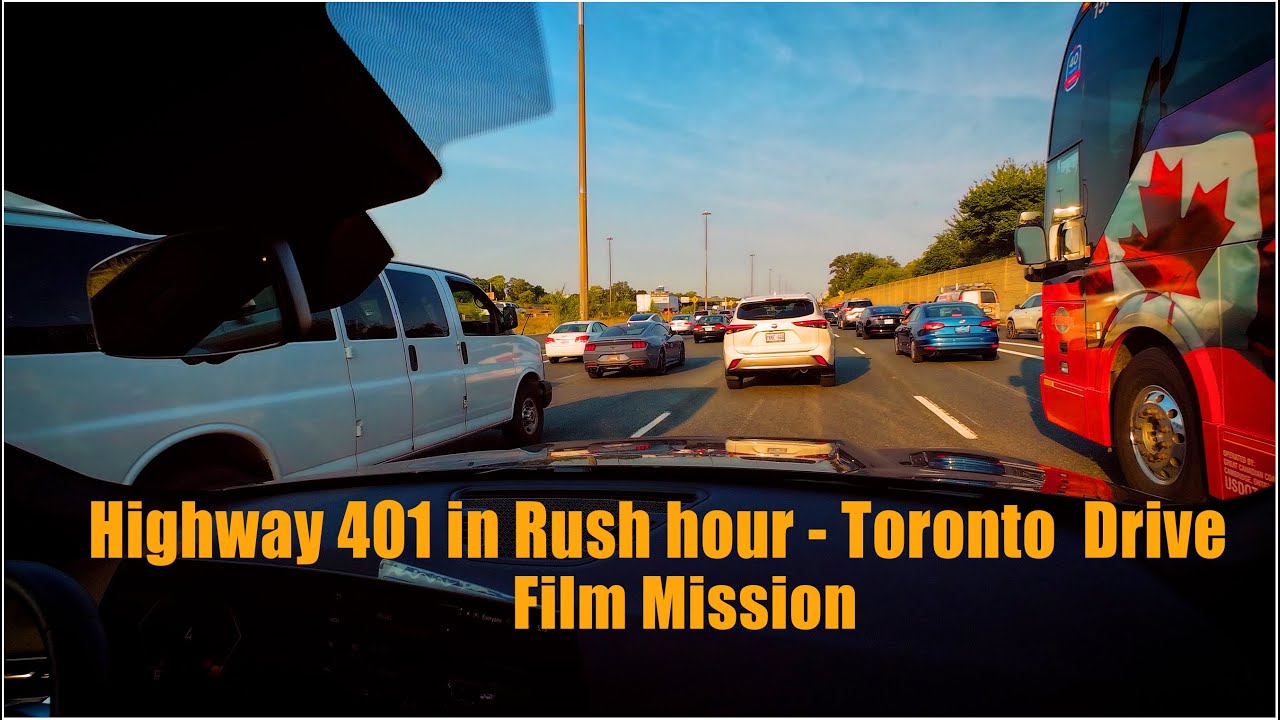 Driving Toronto 401 in Rush hour ! - YouTube