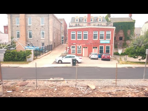 Window view from Amtrak train on northeast corridor - YouTube