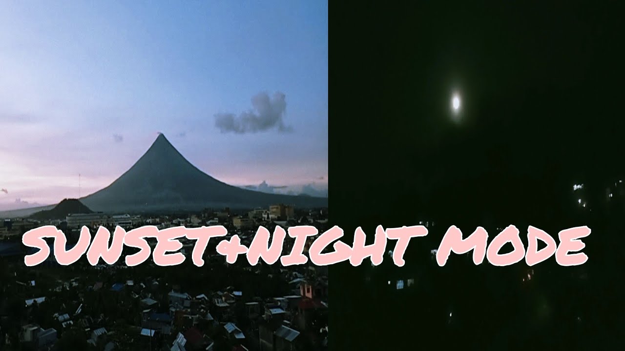 VIEW OF SUNSET+ NIGHT MODE LEGAZPI CITY - YouTube