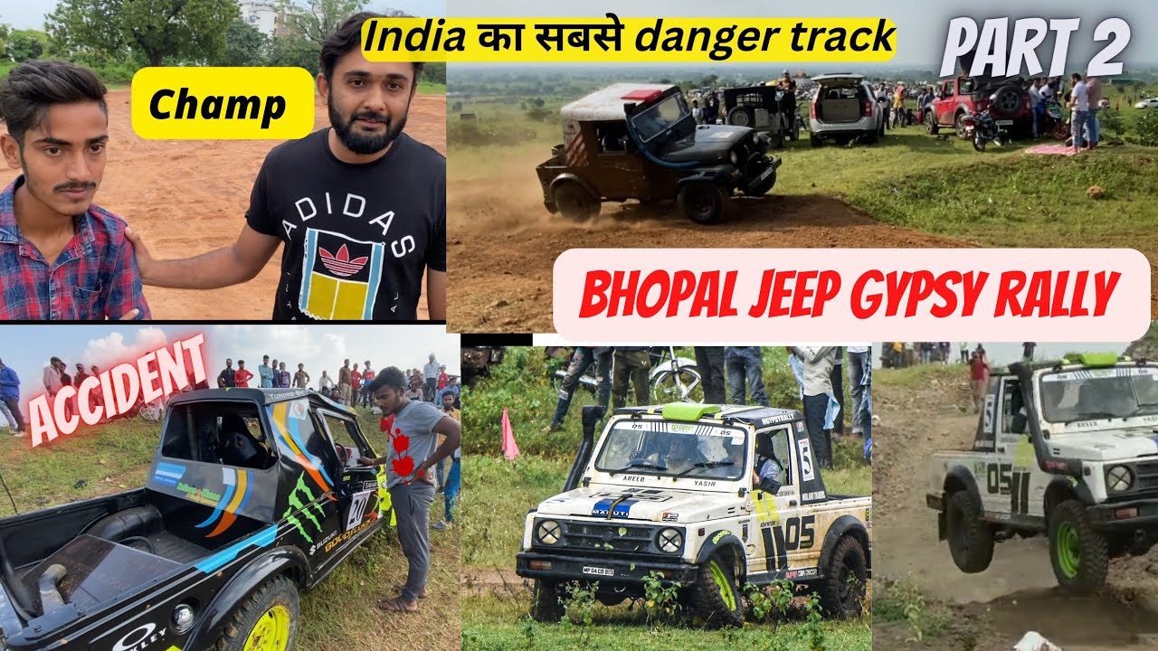 Bhopal mud rally 2022 || bhopal gypsy race || bhopal jeep rally || mud ...