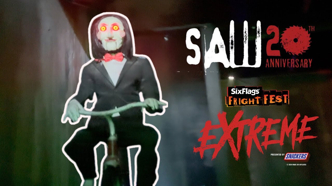 SAW 20th Anniversary | SIX FLAGS Fright Fest Extreme 2024 WALKTHROUGH ...