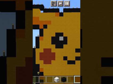 Pikachu in Minecraft How to make Pikachu in Minecraft #shorts # ...