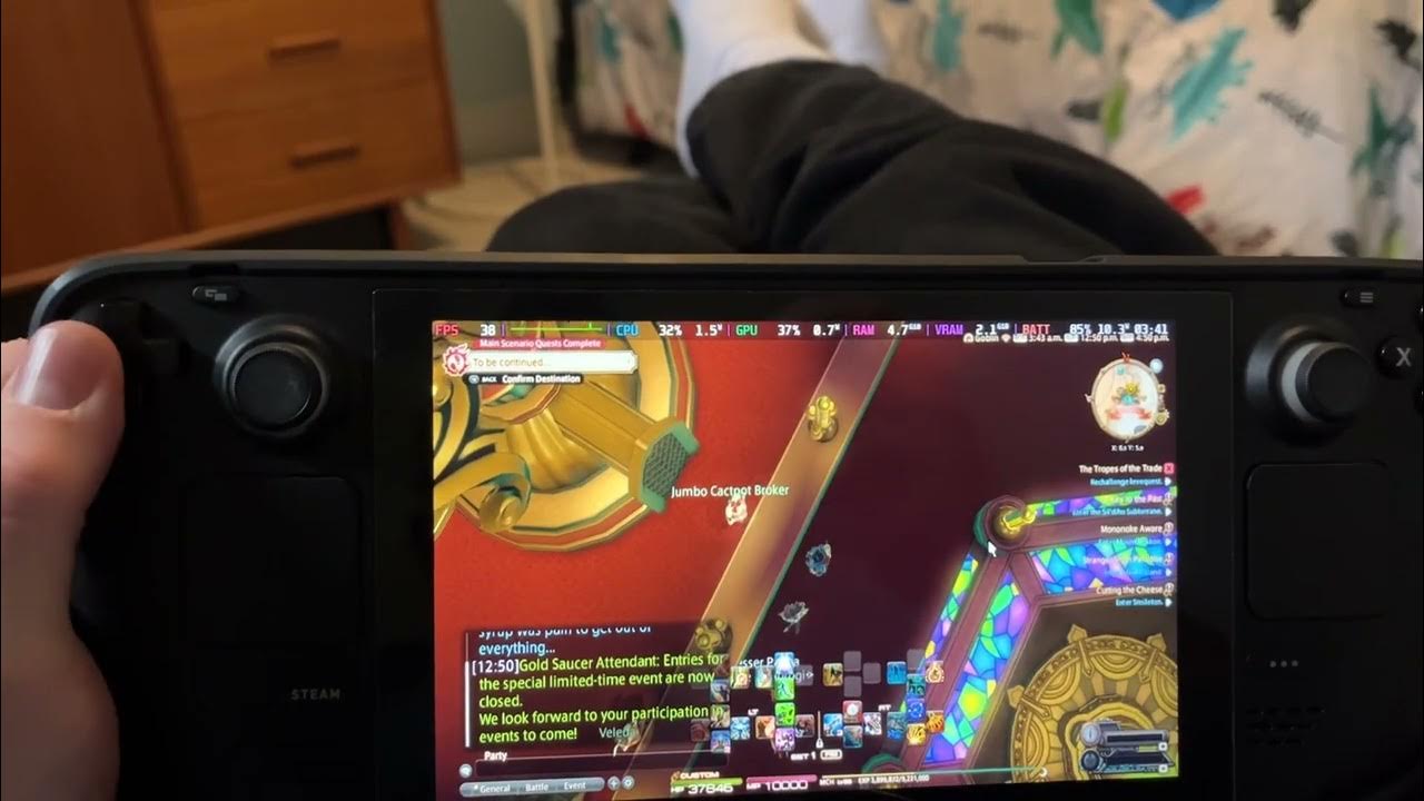 Steam deck control problems with ffxiv, retail and xivlauncher - YouTube