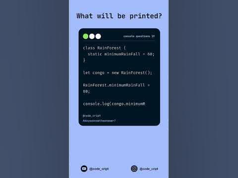 What will be printed on the console? 19 #shorts #short #codecript - YouTube
