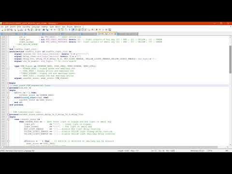 Traffic light use VHDL code and simulation modelsim || VHDL project || Coding VietNam - YouTube
