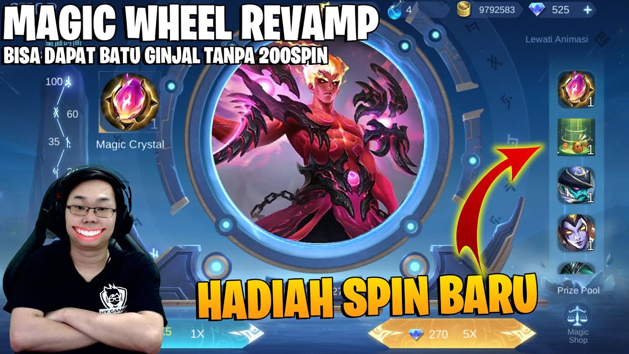 LANGSUNG DAPAT BATU GINJAL DI MAGIC WHEEL REVAMP! AUTO TUKAR SKIN ...