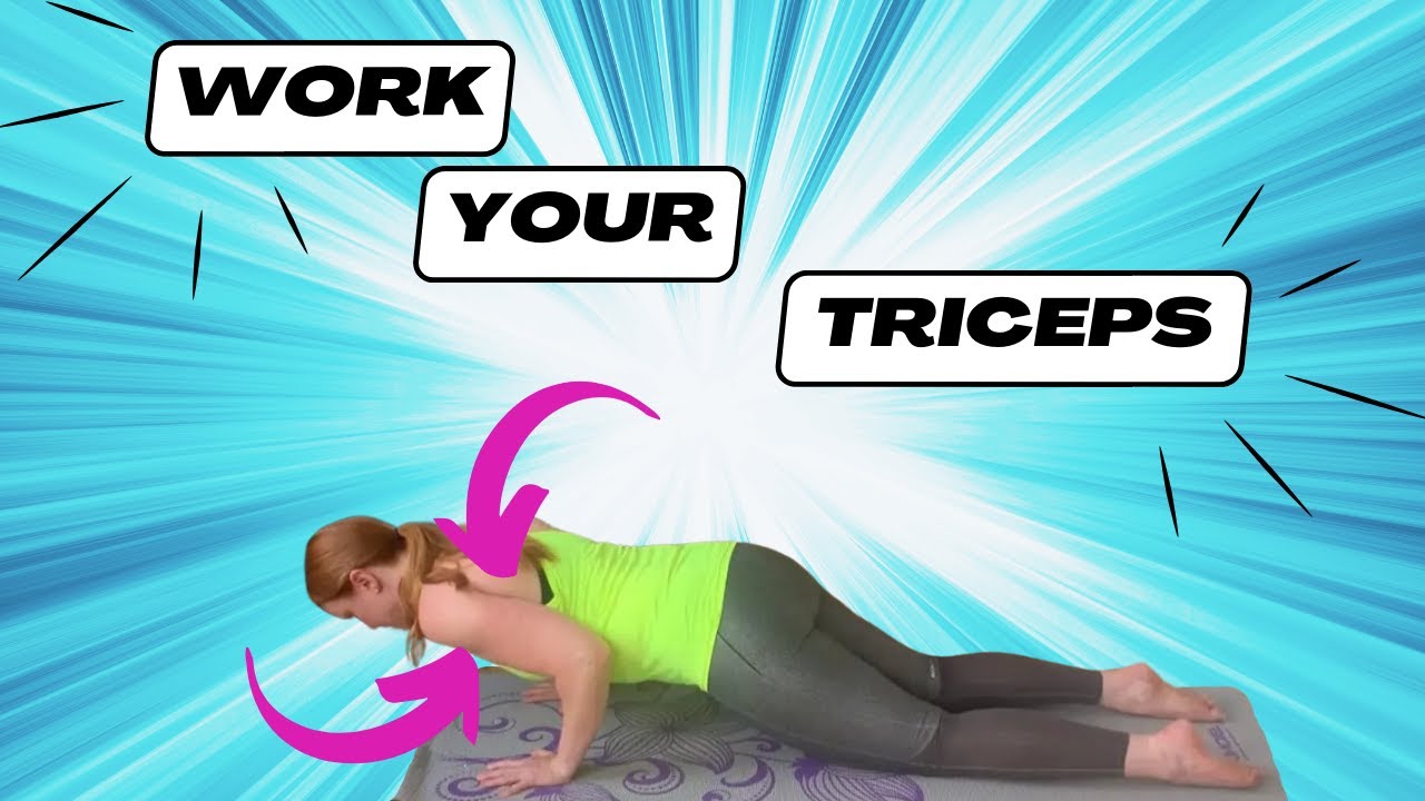 Work your triceps in weight bearing and strengthen your arms! - YouTube