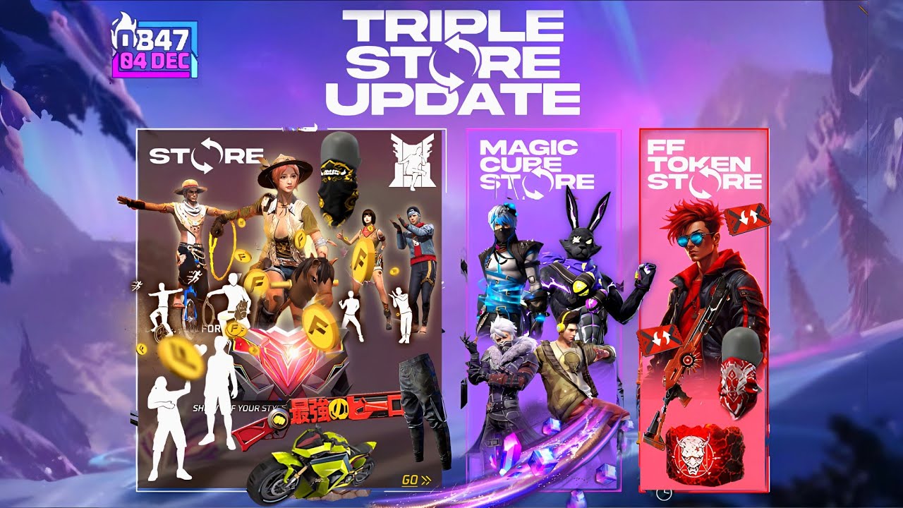 Triple Store Update Free Fire🤯 | Free Fire New Event | Ff New Event ...