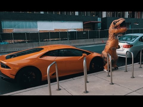 T-REX DINOSAUR SUIT PRANK - YouTube