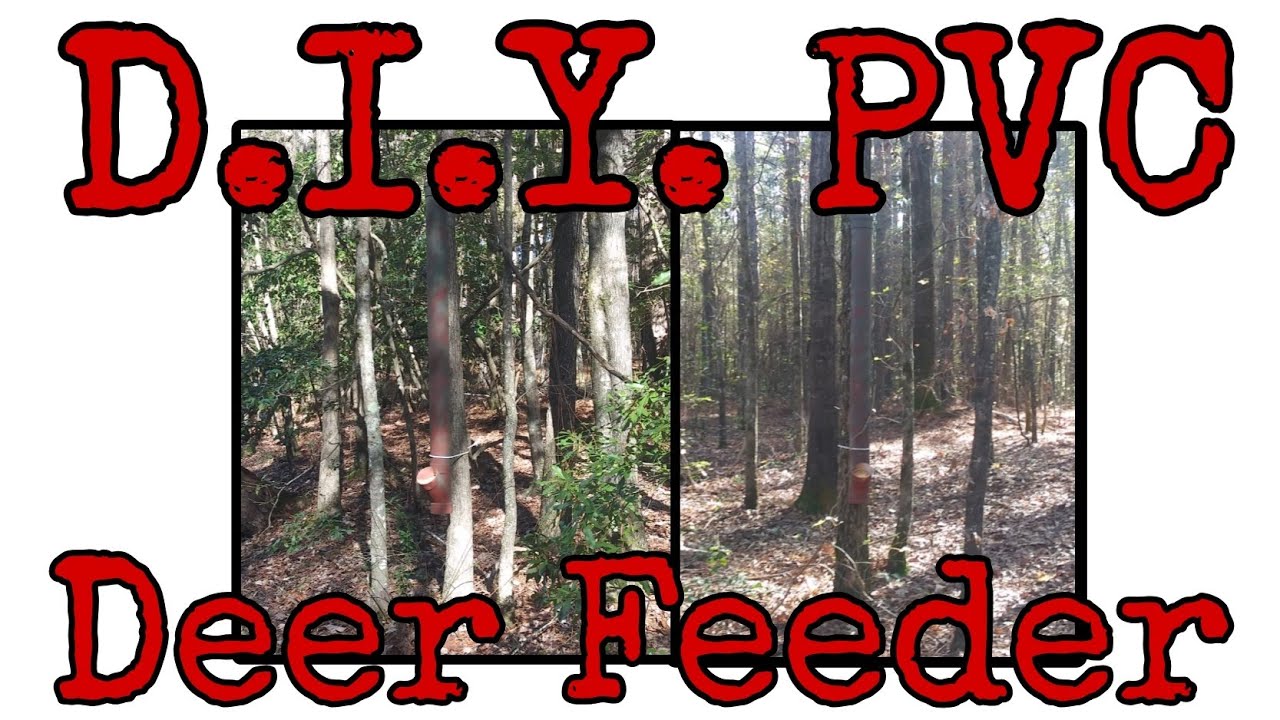 DIY PVC Deer Feeder #hunting #deer #deerhunting #pvc #diy - YouTube