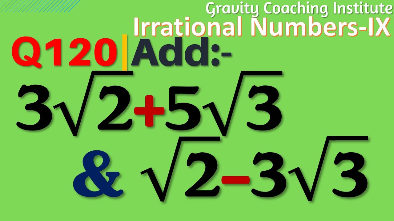 Q120 Add 3 2 5 3 And 2 3 3 Add 3 Root 5 Root 3 And Root 2 3