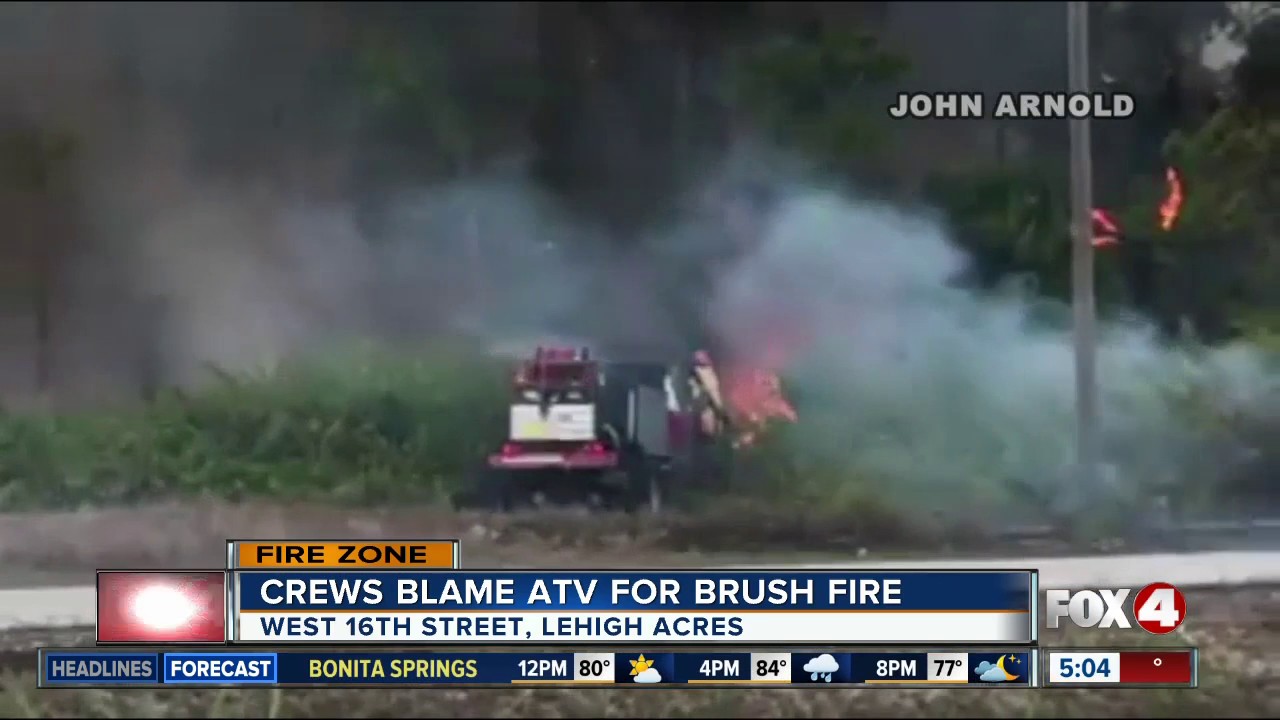 ATV blamed for sparking a brush fire in Lehigh Acres - YouTube