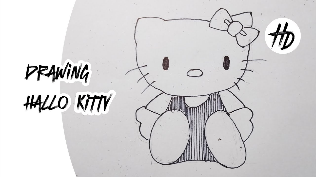 How To Draw Hello Kitty - YouTube