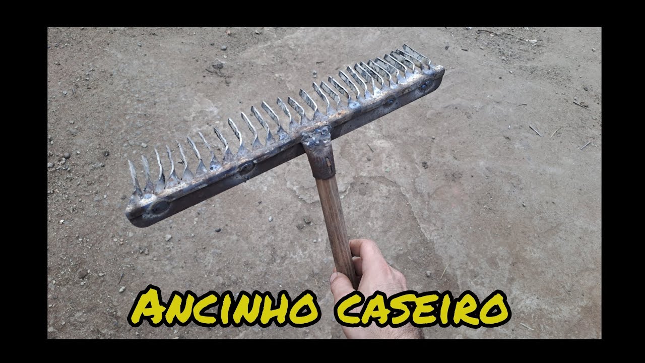 Forma mais fácil de fazer um ancinho caseiro | rastelo caseiro - YouTube