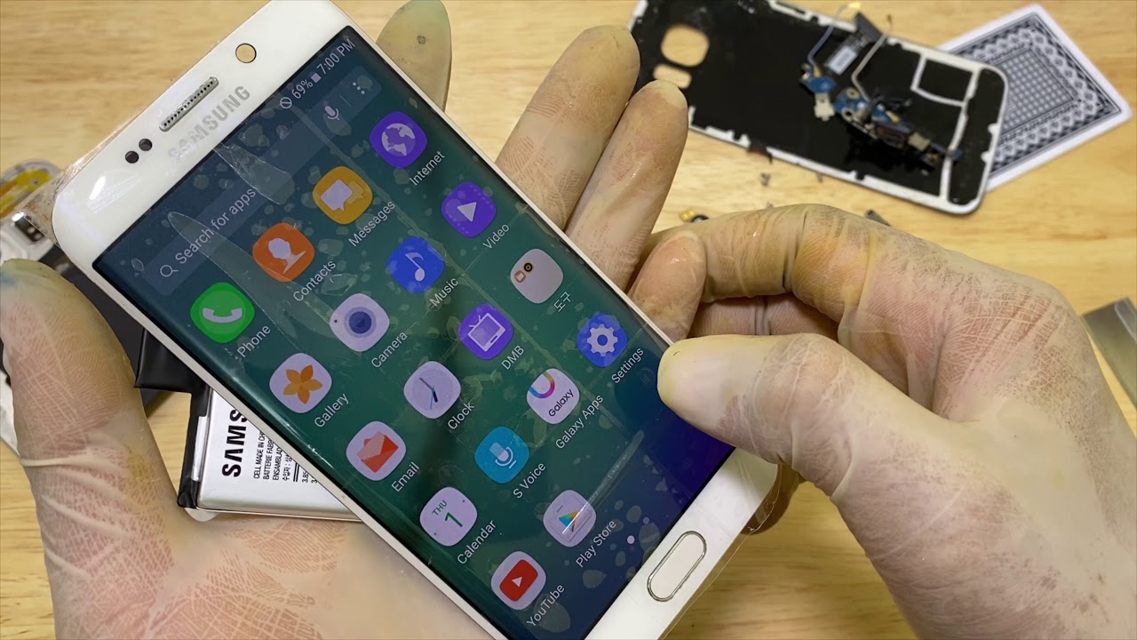 Rebuild Broken Samsung S6 edge - Restoration Destroyed Phone - YouTube