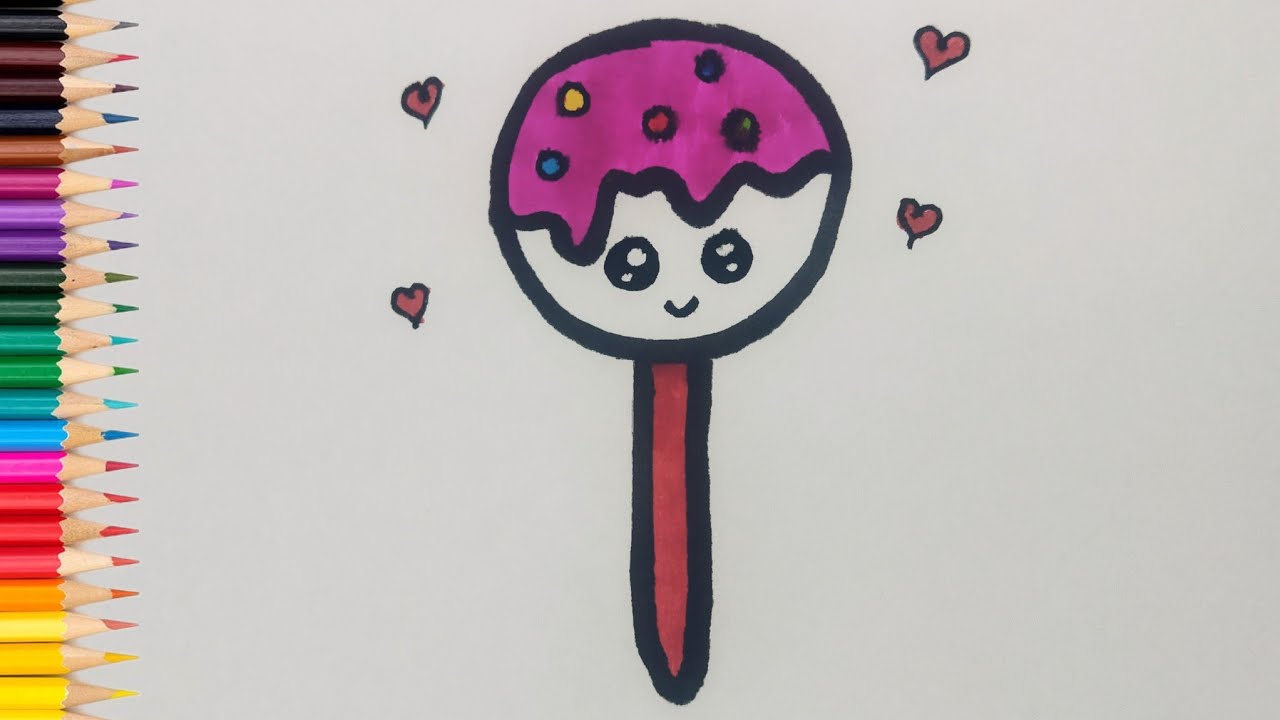 How to draw a Cute Lollipop🍭 | Very Easy Lollipop Drawing | Very Easy ...