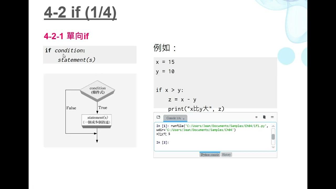 20250224 Python 程式設計導論- CH04 流程控制 [無聲音] - YouTube