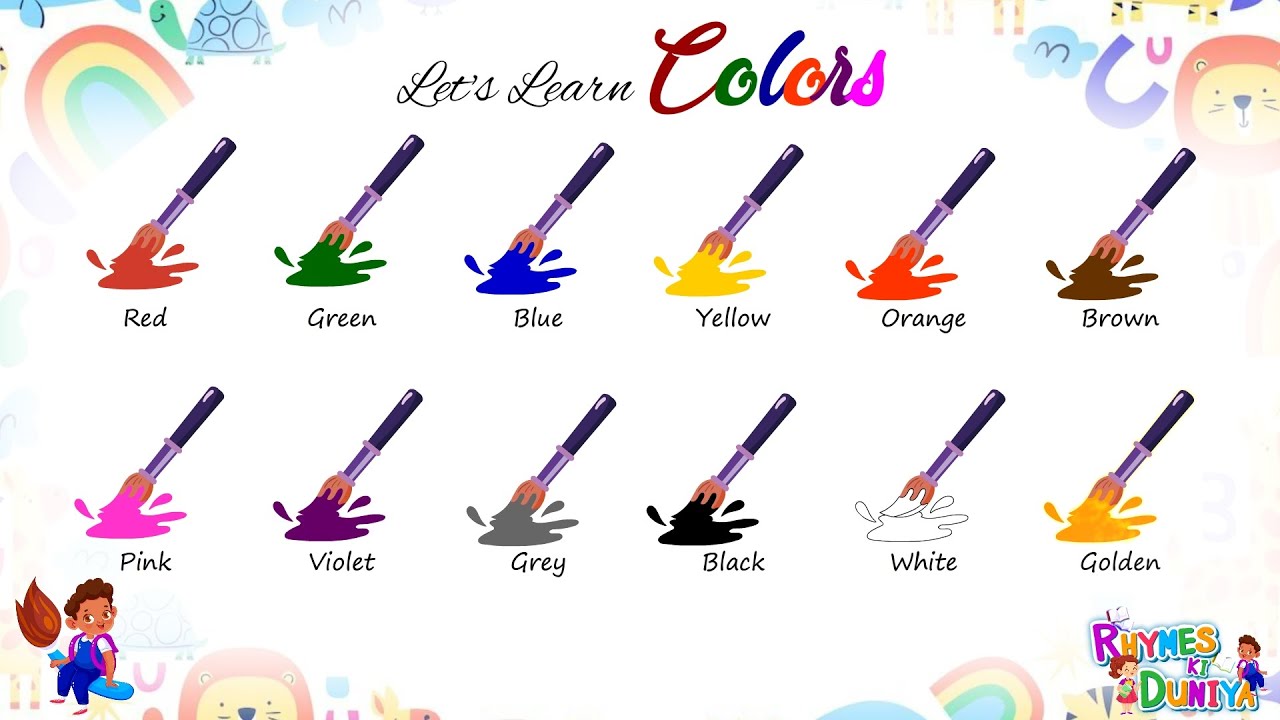 Color Names for Kids – Interactive Learning with Fun Animations! Best ...