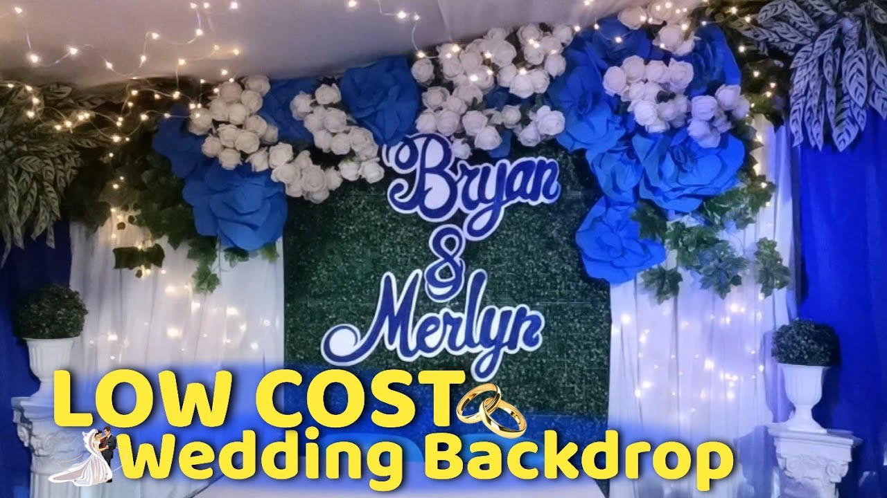 Budget Friendly Wedding Backdrop Idea | Easy Wedding Design - YouTube