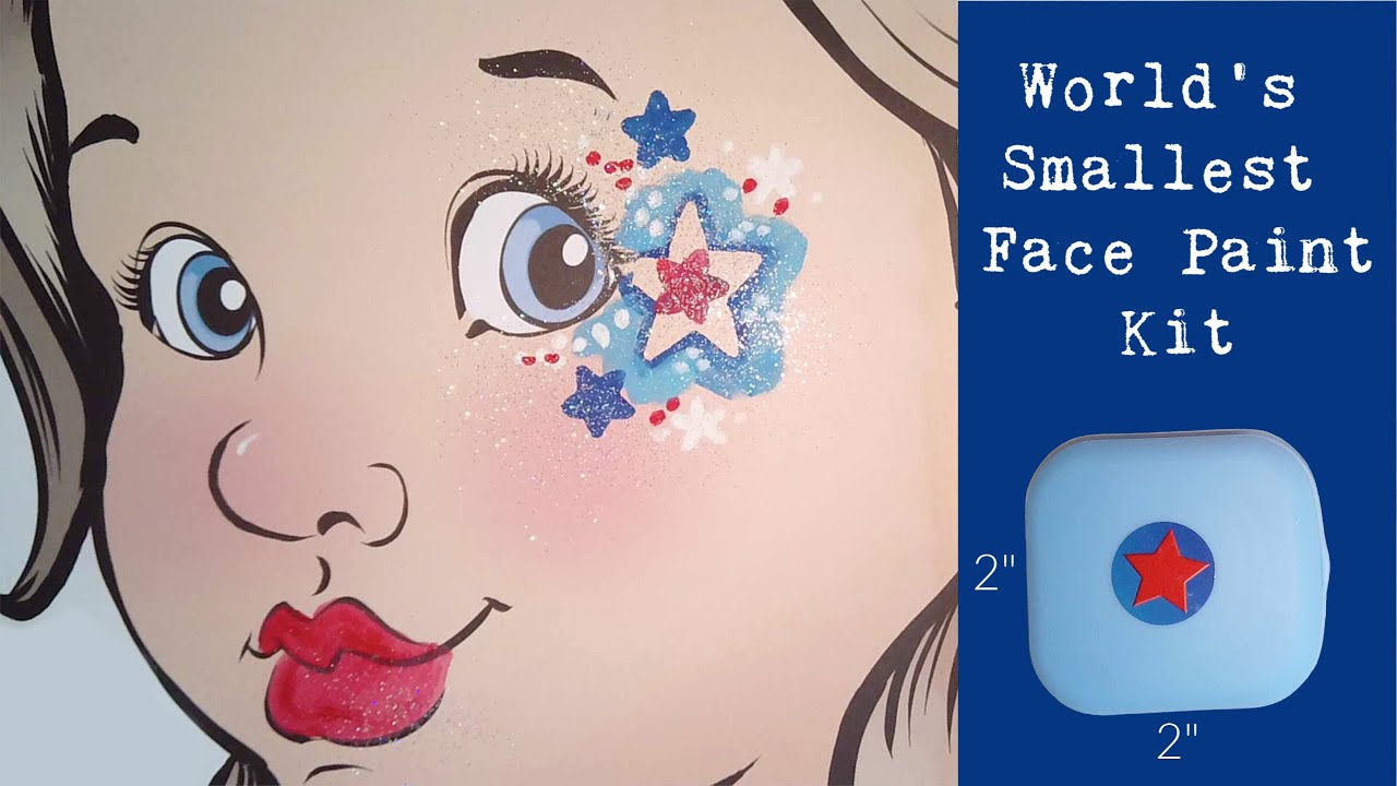 Worlds smallest FACE PAINT Kit, plus DIY tutorial - YouTube