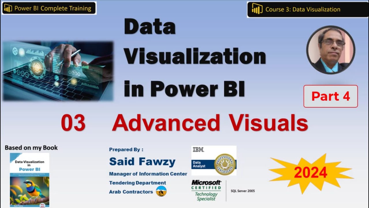 Data Visualisation in Power BI: 03 Advanced Visuals Part 4 (Arabic ...