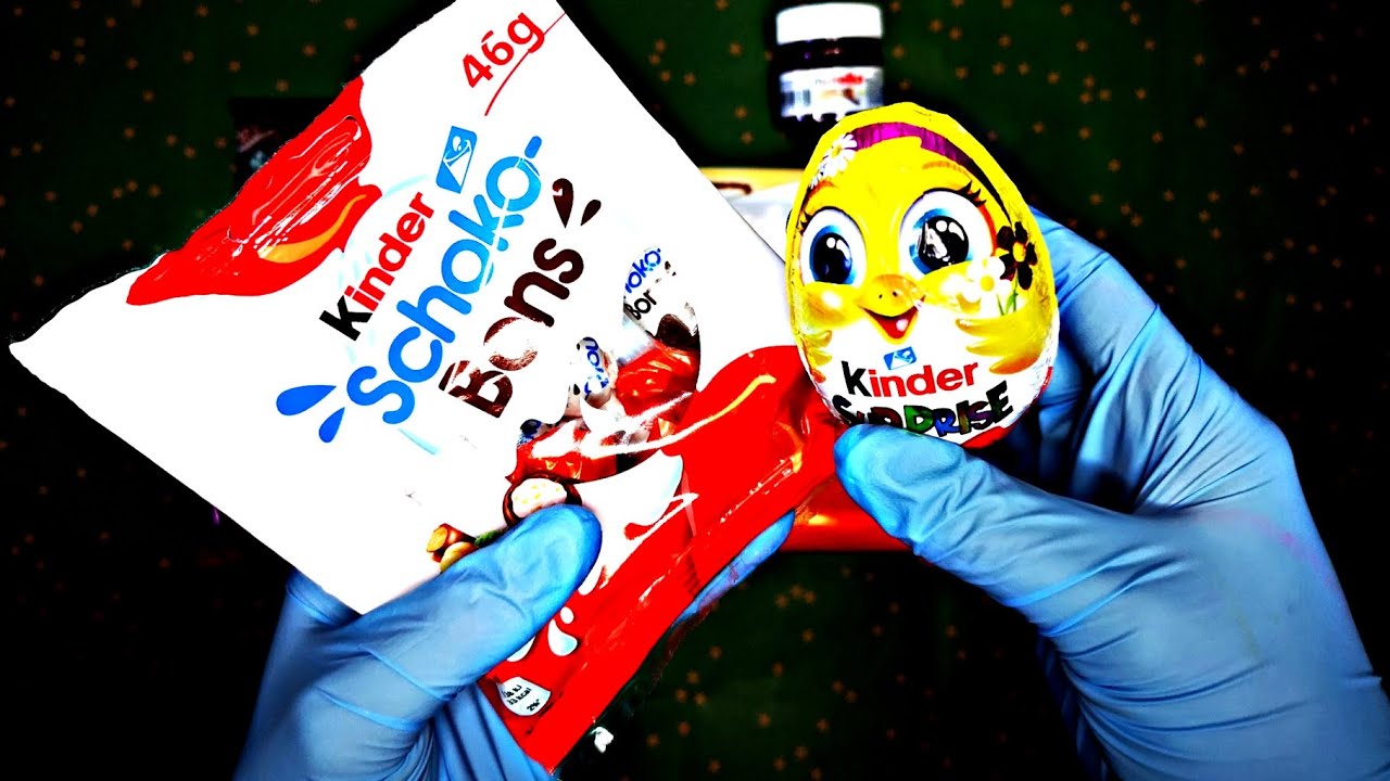 ASMR SOUNDS, Kinder chocolate @HongyuASMR @Jane_asmr @SASASMR - YouTube