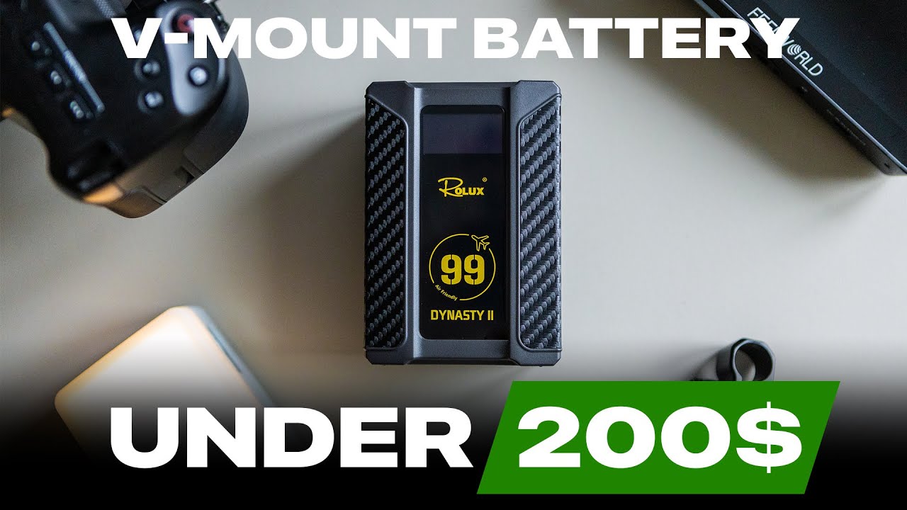 Powerful & Affordable V-Mount Battery for your camera - YouTube