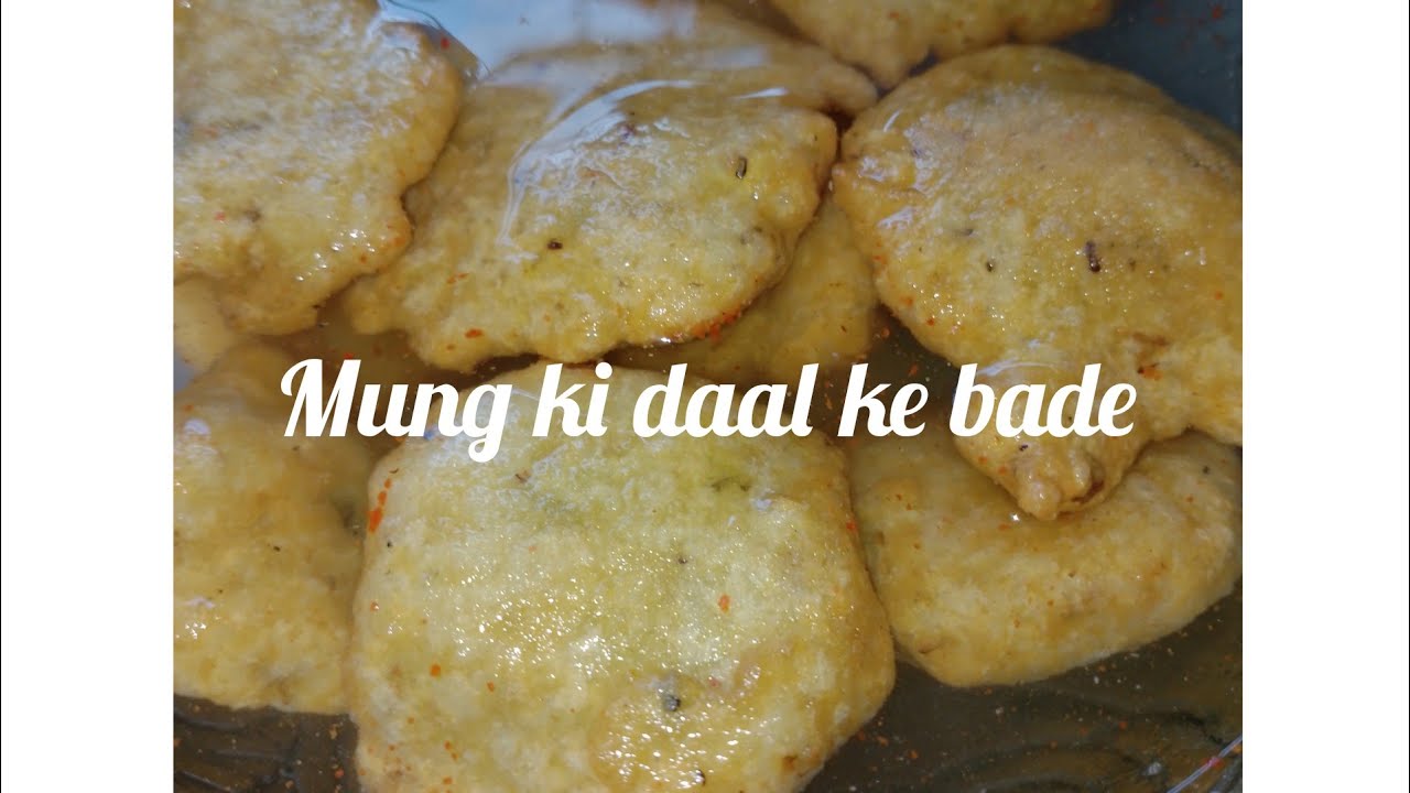 Mung ki daal ke bade recipe। how to make mung ki daal ke bade at home - YouTube