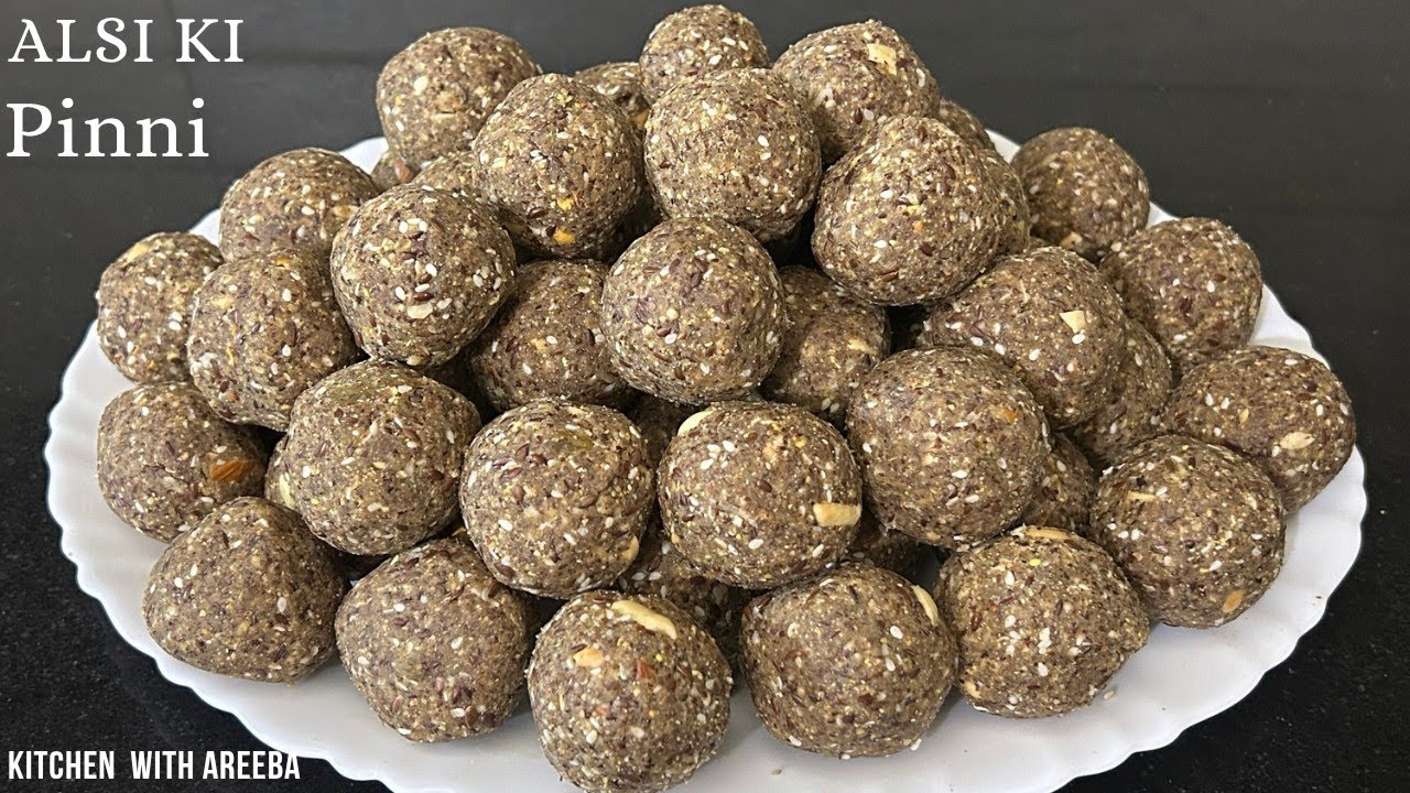 Alsi Ki Pinni | Alsi ke Laddu | Kitchen with Areeba - YouTube