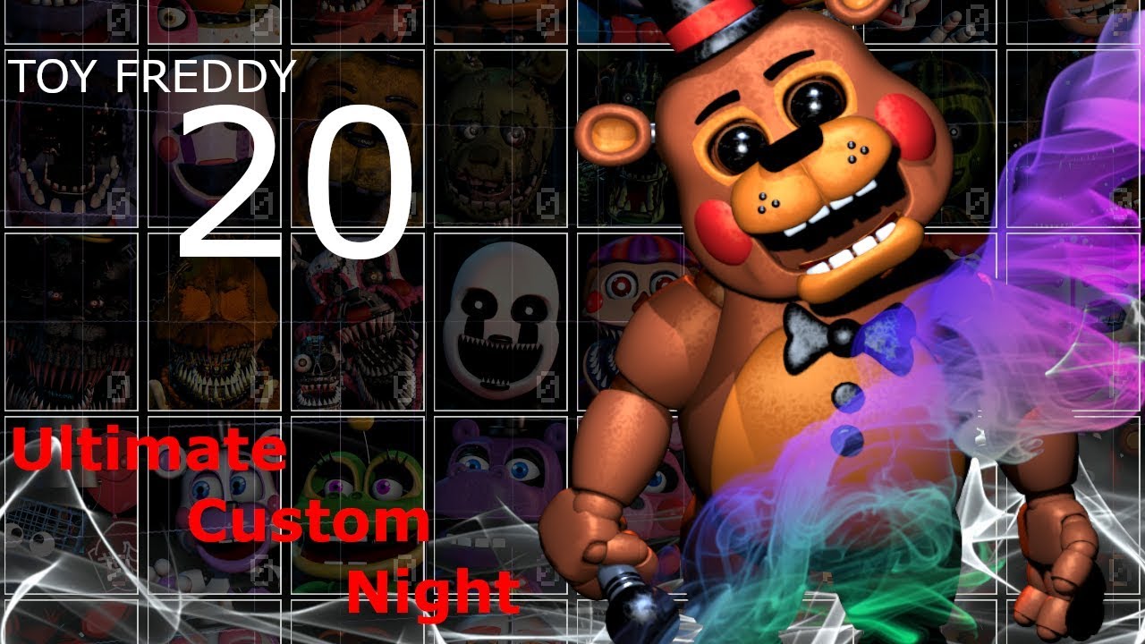 FNAF Ultimate Custom Night Toy Freddy 20 no Power-Ups no Challenges ...