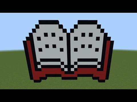 Minecraft Pixel Art Tutorial - Open Book - YouTube