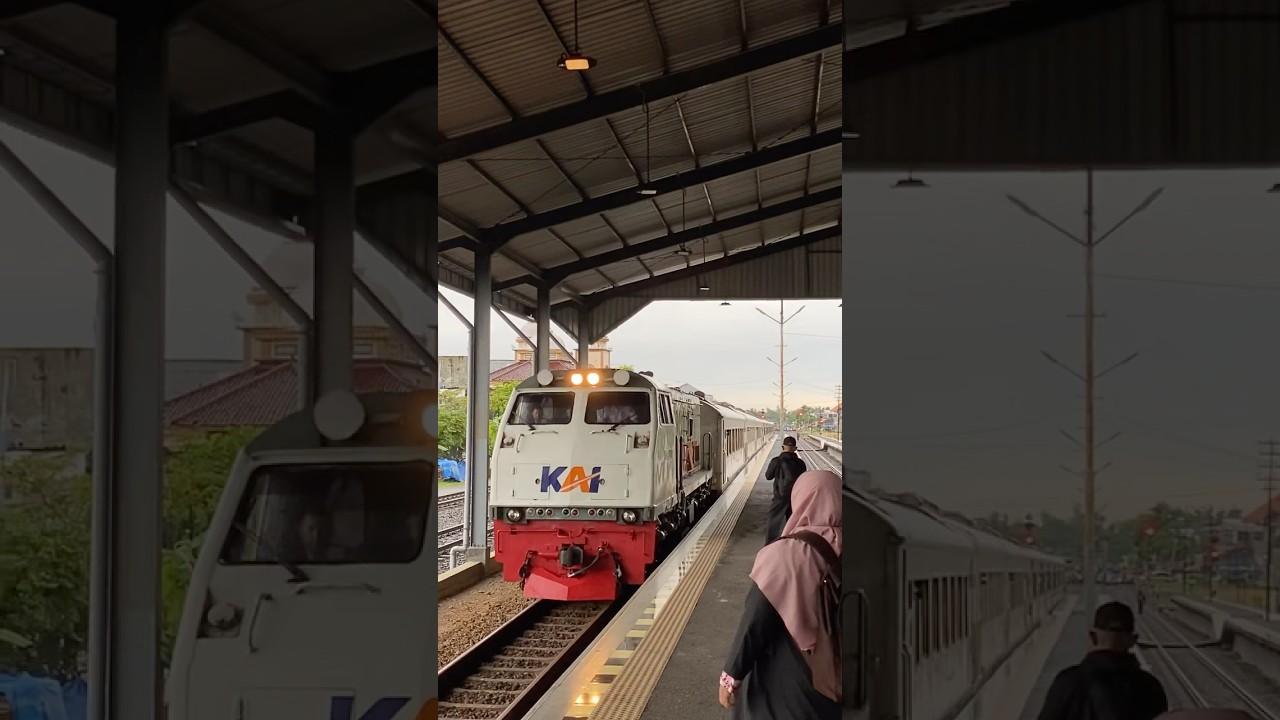 Kereta api menoreh masuk stasiun Weleri #keretaapi #keretaapiindonesia ...