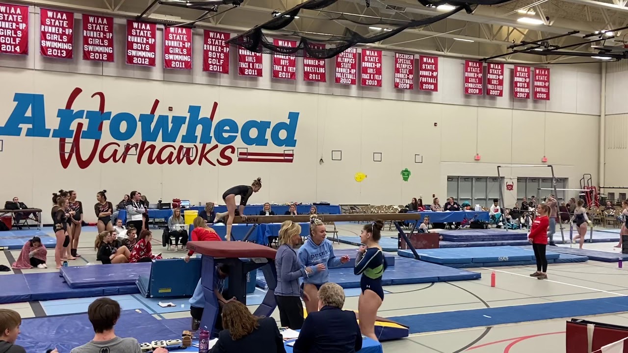 2019-2020 High School Beam Routine - YouTube