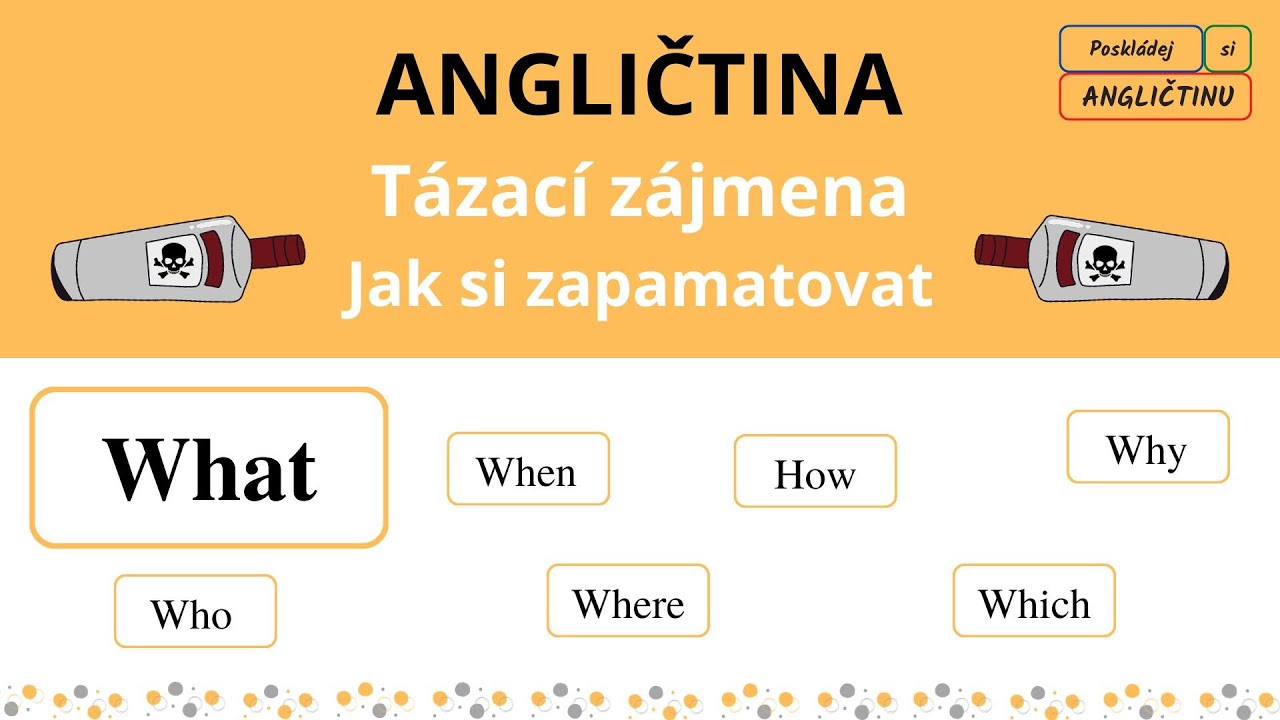 WHAT? Angličtina - tázací zájmena. Jak si zapamatovat a jak použít. Co ...