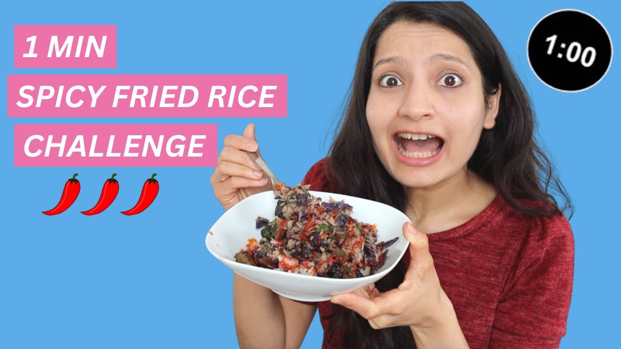 1 MINUTE SPICY FRIED RICE CHALLENGE | #AnanasChallenge | Laughing ...