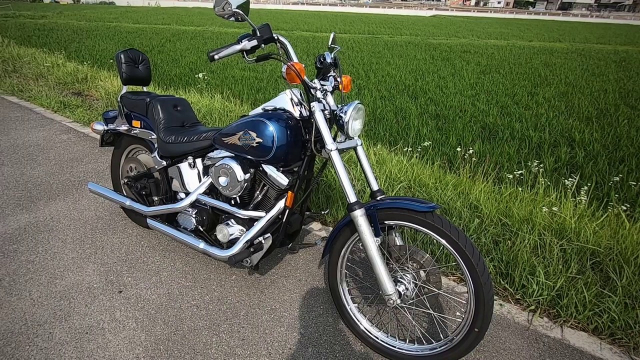 1998 FXSTC riding start - YouTube