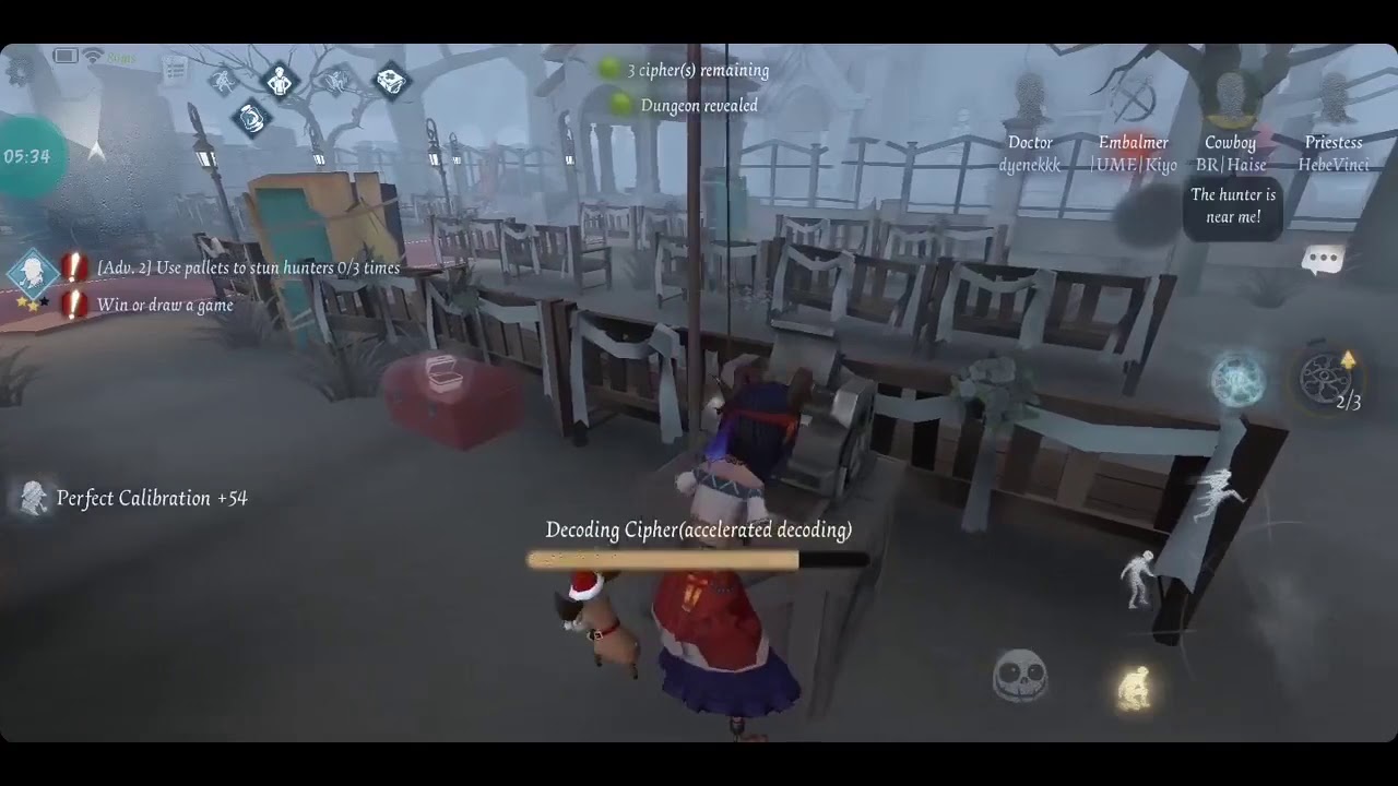 identity V - mad eyes chases survivors from the back gate to the front ...